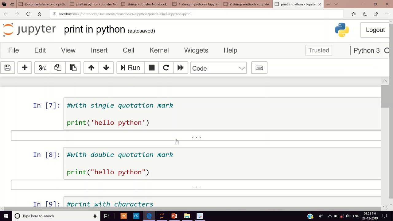 Print Statement In Python Youtube