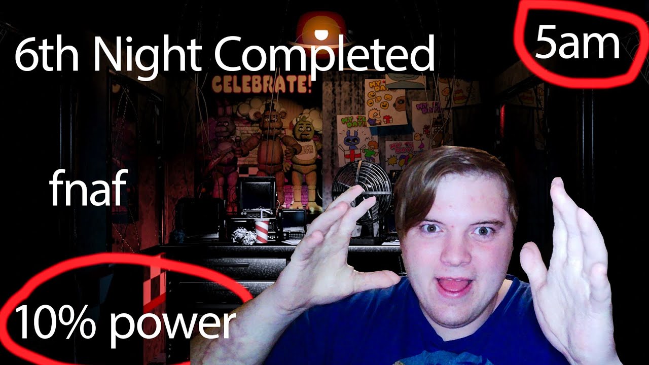 I Completed The 6th Night On Fnaf Full Run And My Strategy Youtube