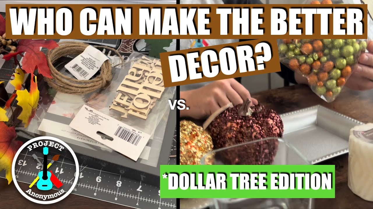 Dollar Tree Thanksgiving Decor Challenge Youtube
