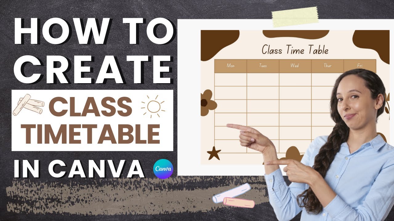 How To Make A Custom Class Time Table In Canva In Minutes Class