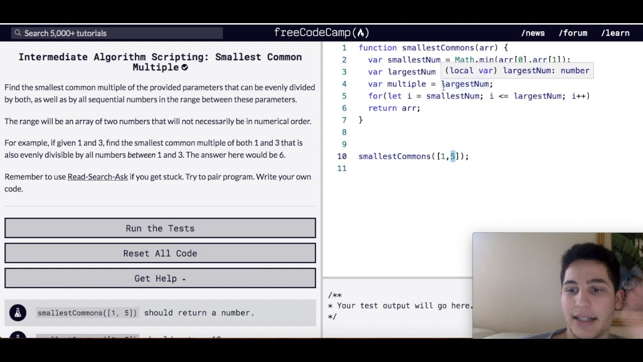 Freecodecamp Intermediate Algorithm Scripting Smallest Common Multiple