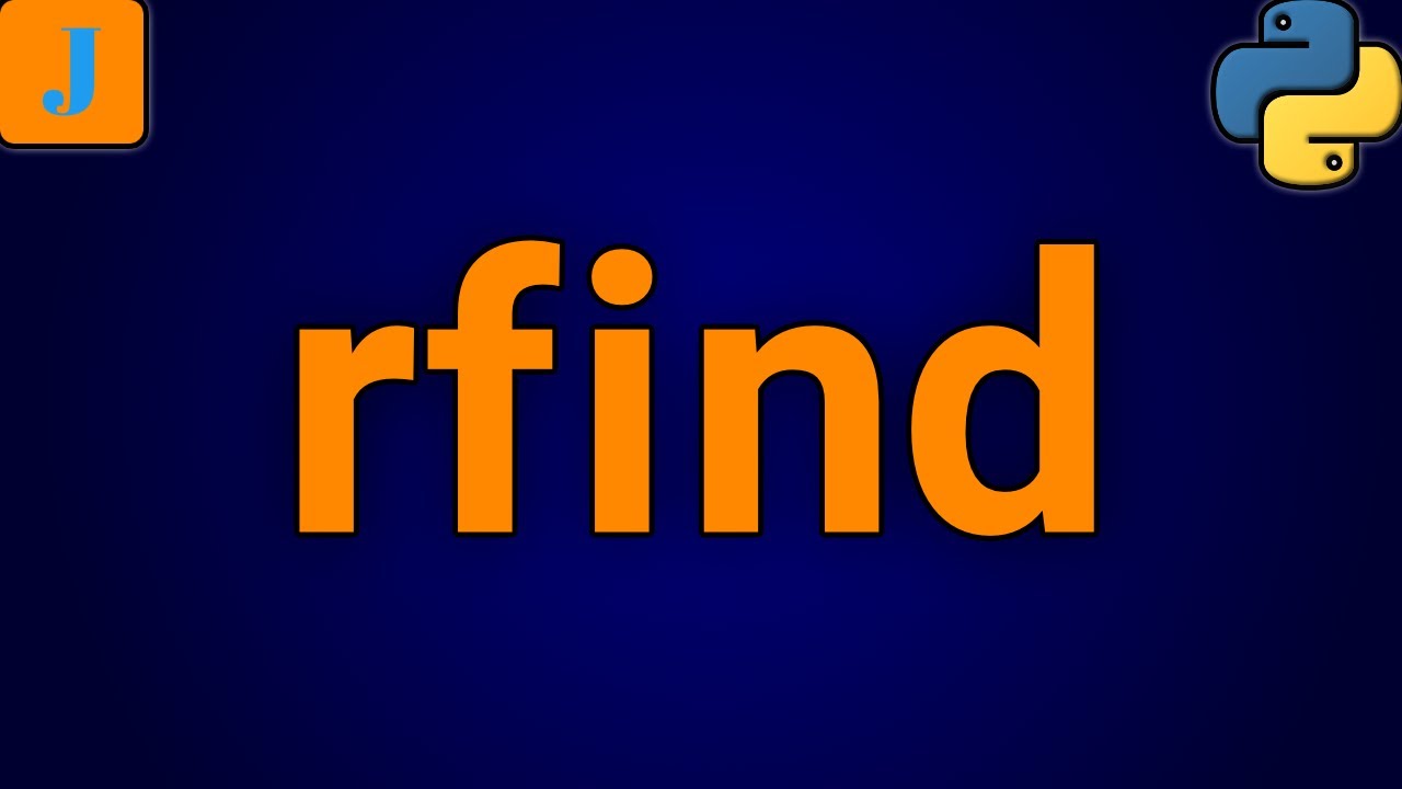 Python String Rfind Youtube