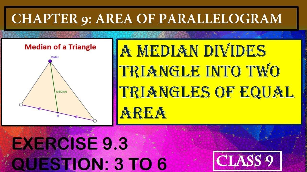 Class 9 Chapter 9 Exercise 9 3 Continued Youtube