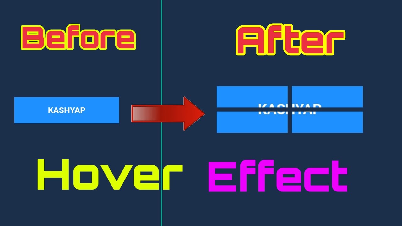 Splitting Hover Effect Css Hover Effect Tutorial Youtube