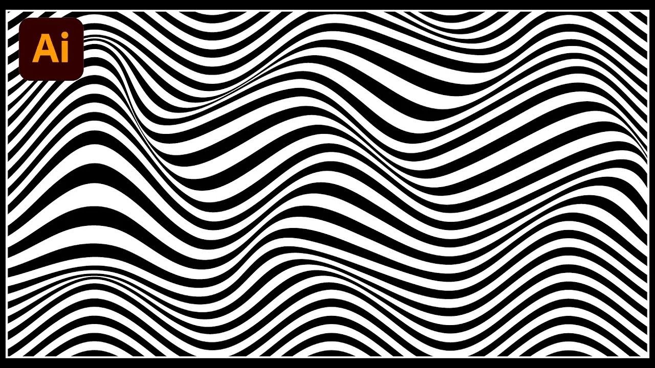 Illustrator Tutorial Wave Art Step By Step Ahoo Youtube