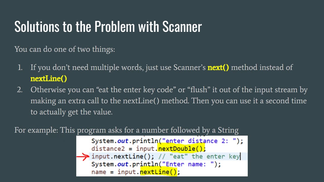 Java Potential Problem With Scanner Mixing Numeric And Text Input