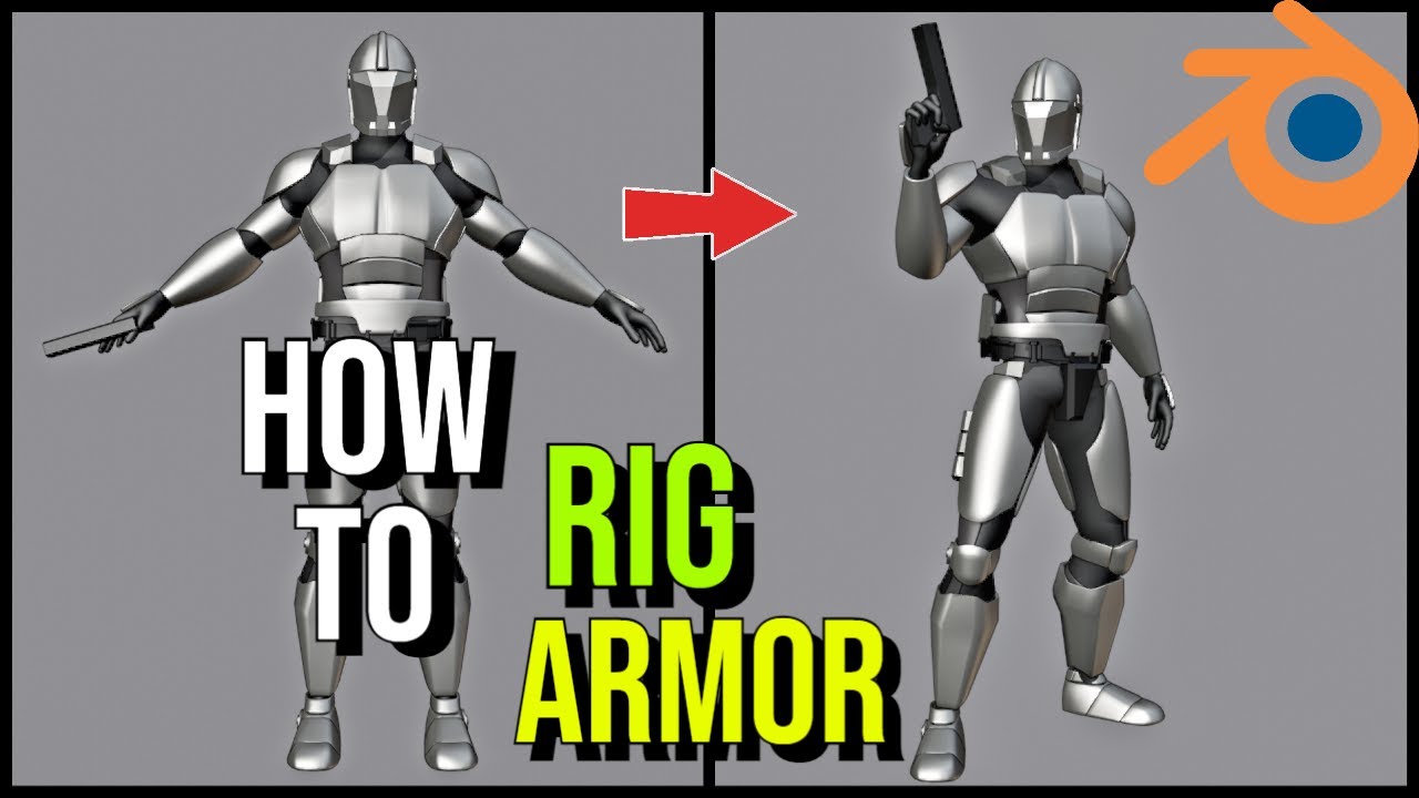 How To Rig Armor Blender Youtube