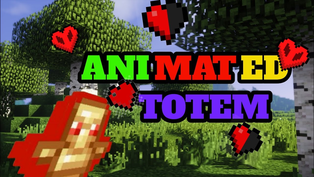 Animated Totem For Minecraft Youtube