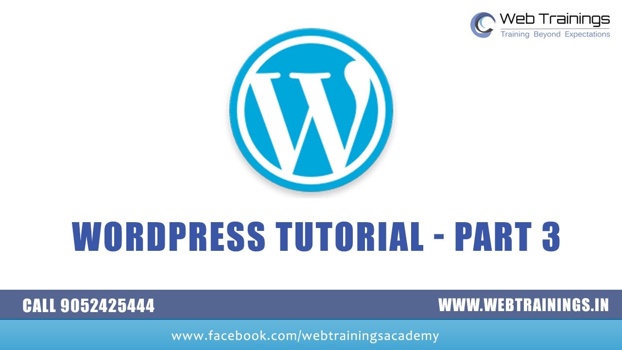 Wordpress Theme Installation And Customization Tutorial Part 3 Youtube