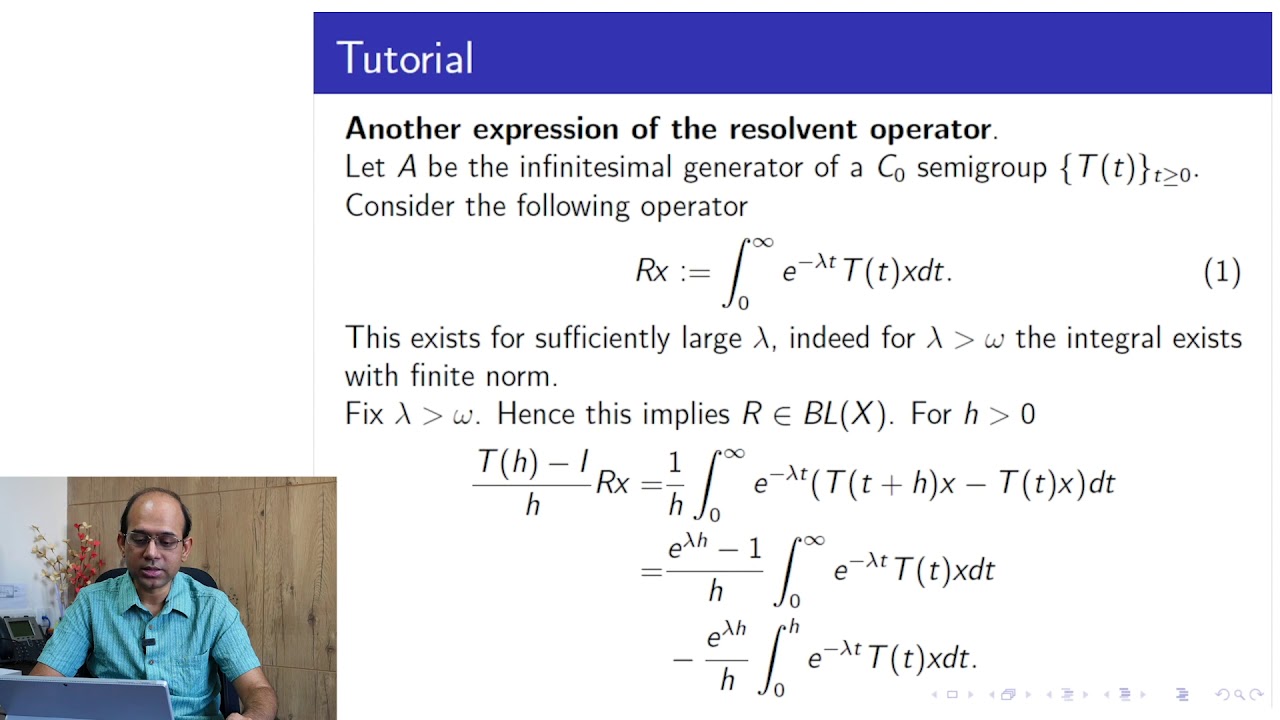 Mod11lec59 Tutorial On Resolvant Operator Youtube