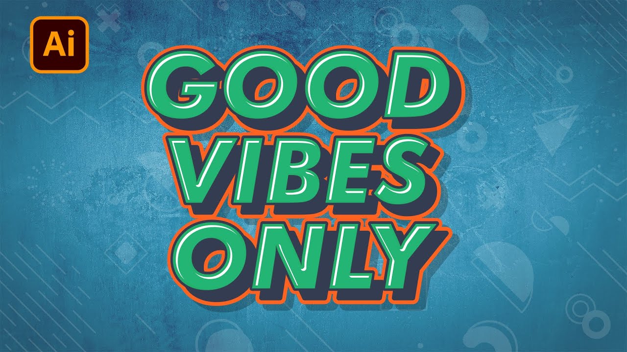 Adobe Illustrator Tutorial How To Create A Unique Text Effect In