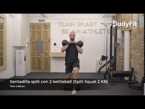 Sentadilla Split Con 2 Kettlebell Split Squat 2 Kb Youtube