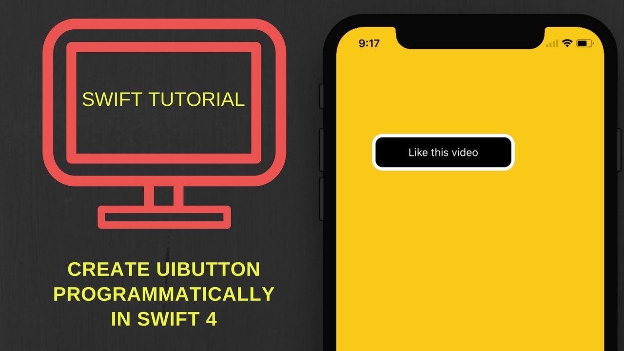 Create Uibutton Programmatically In Swift 4 Youtube