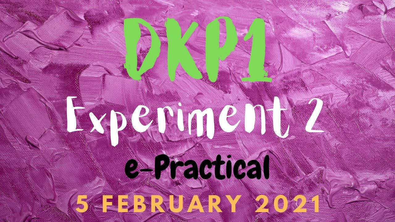 Dkp01 Dk024 Experiment 2 Saturated And Unsaturated Hydrocarbon