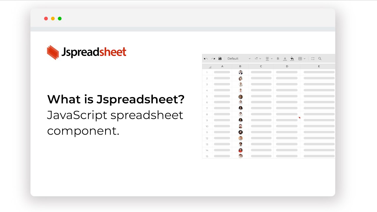 What Is Jspreadsheet Javascript Spreadsheet Component Youtube