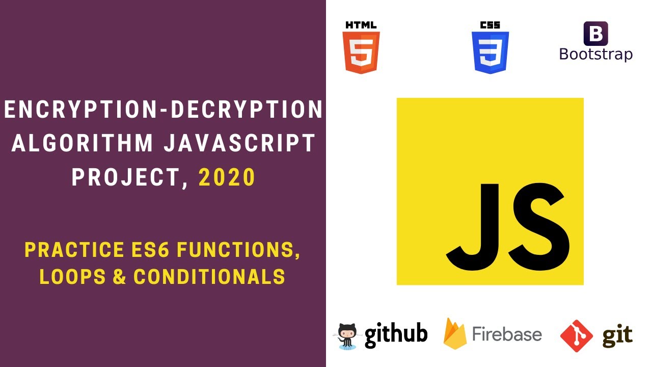 Encryption Decryption Javascript Project For Beginners Youtube