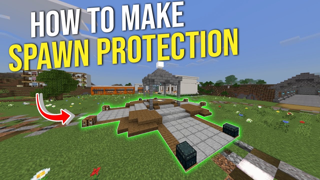 How To Make Spawn Protection In Minecraft Bedrock Youtube