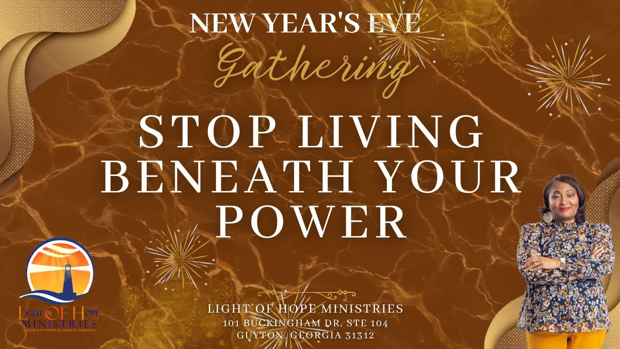 New Year S Message Stop Living Beneath Your Power Youtube