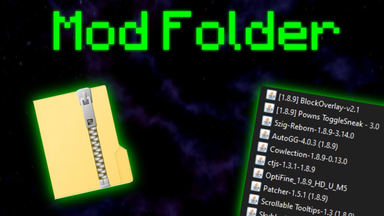 Mods Folder Release Hypixel Skyblock Minecraft Mods Youtube