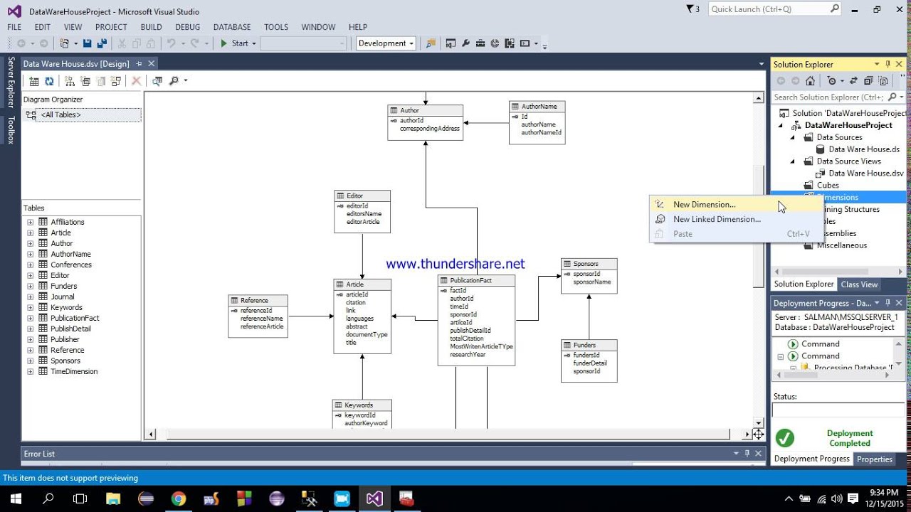 Analysis Services Tutorial Creating Olap Cube Introduction To Data