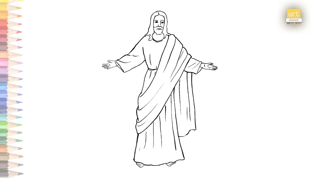 Jesus Face Drawing Easy How To Draw Jesus Christ Face 51 Off