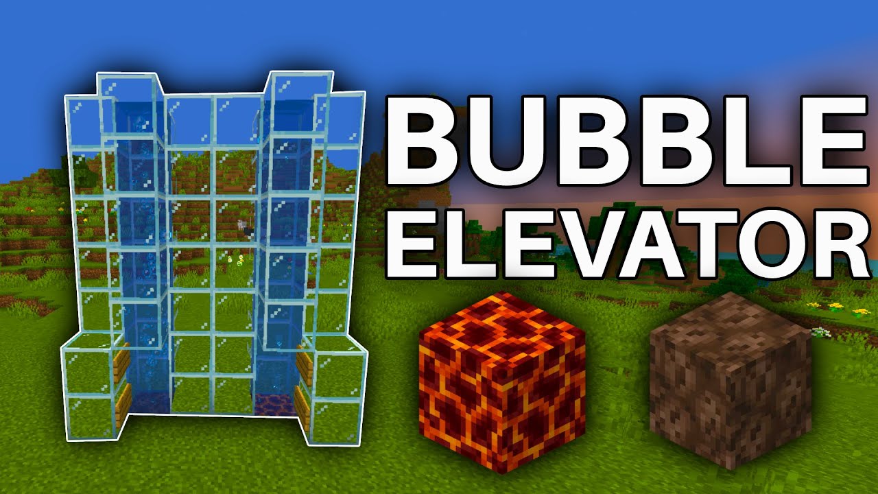 How To Make Super Easy Bubble Elevator In Minecraft 1 21 Java And