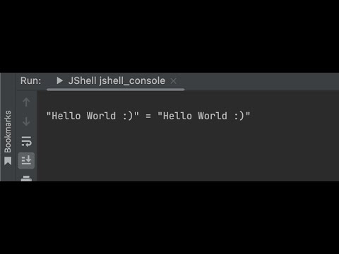 Jshell Console In Intellij Youtube
