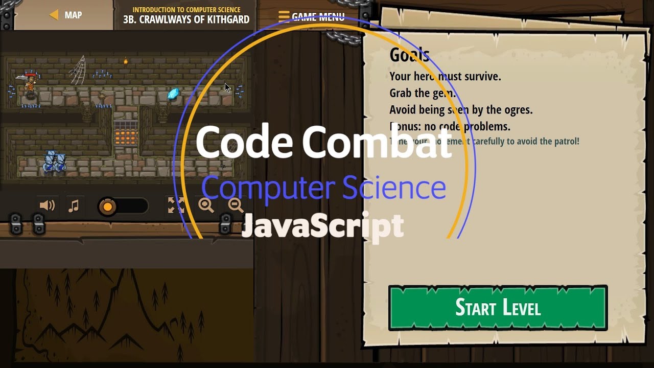 Code Combat Level 3b Javascript Tutorial Youtube