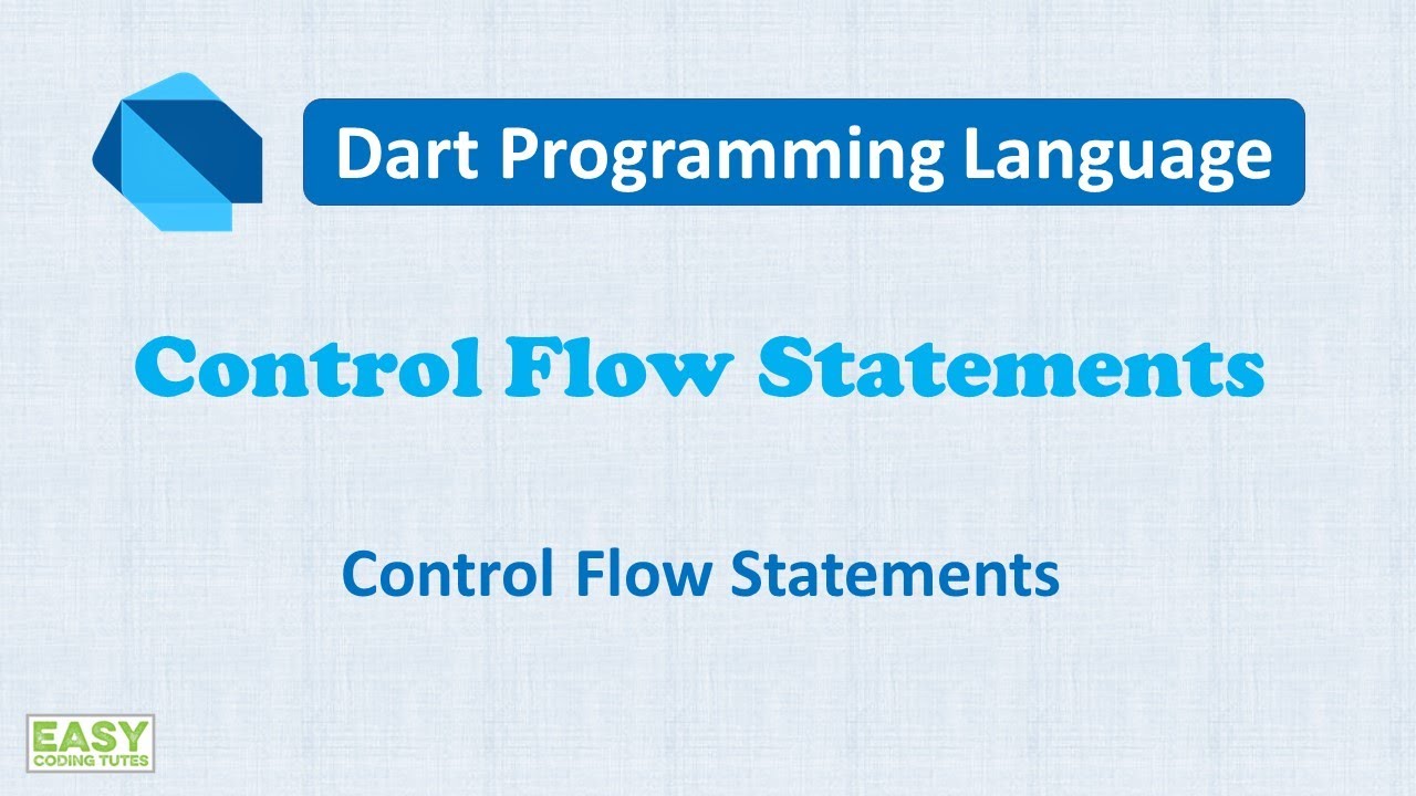 Dart Control Flow Statements Youtube