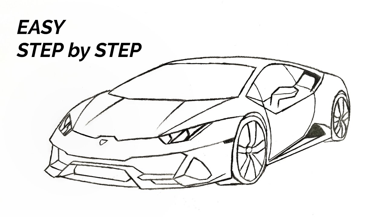 How To Draw A Lamborghini Car Step By Step How To Draw Lamborghini