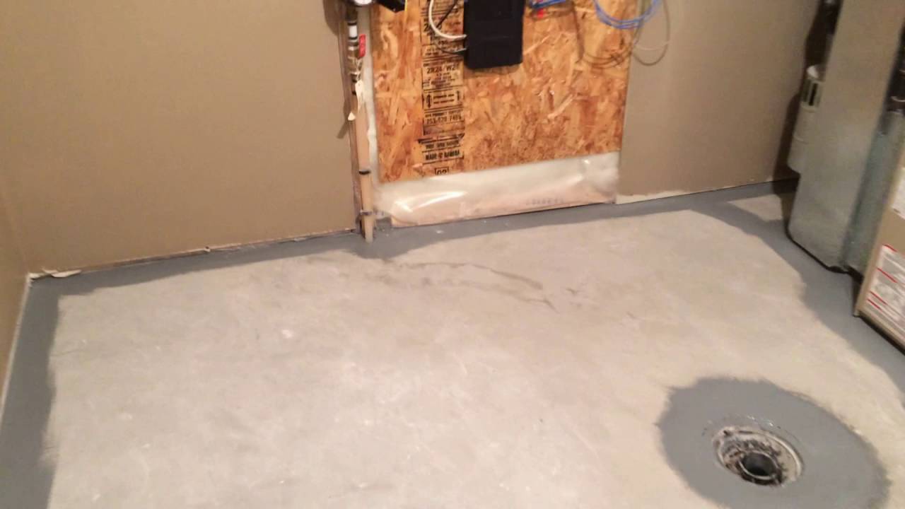 Basement Concrete Floor Painting Youtube