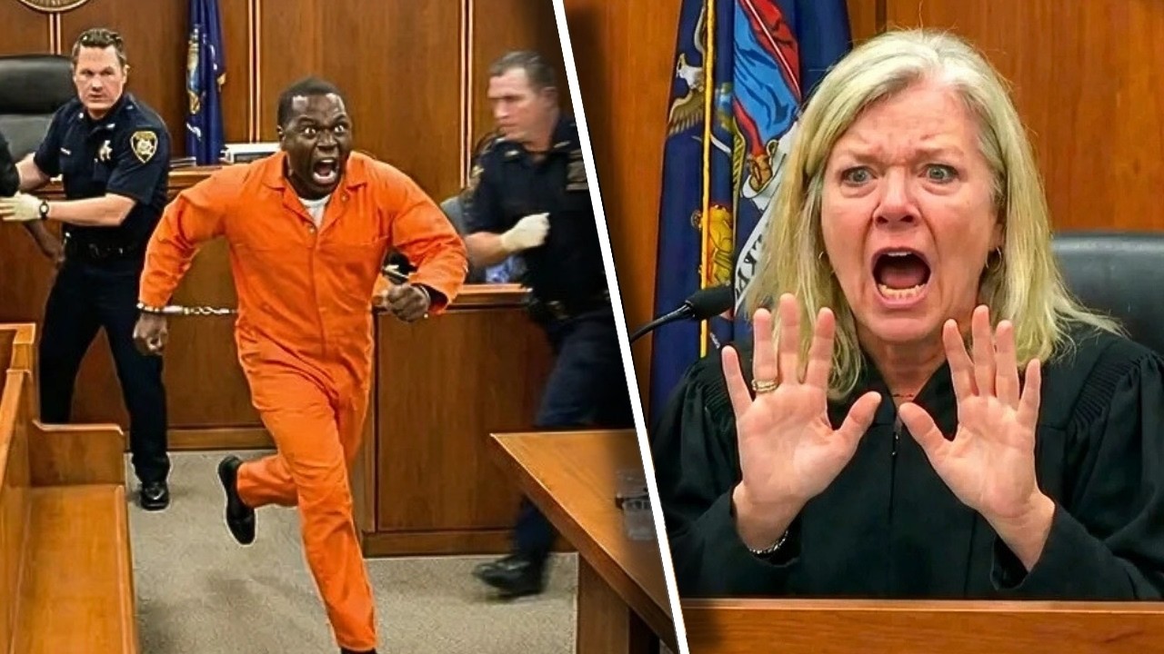 Convicts Attacking The Judge In Court Youtube