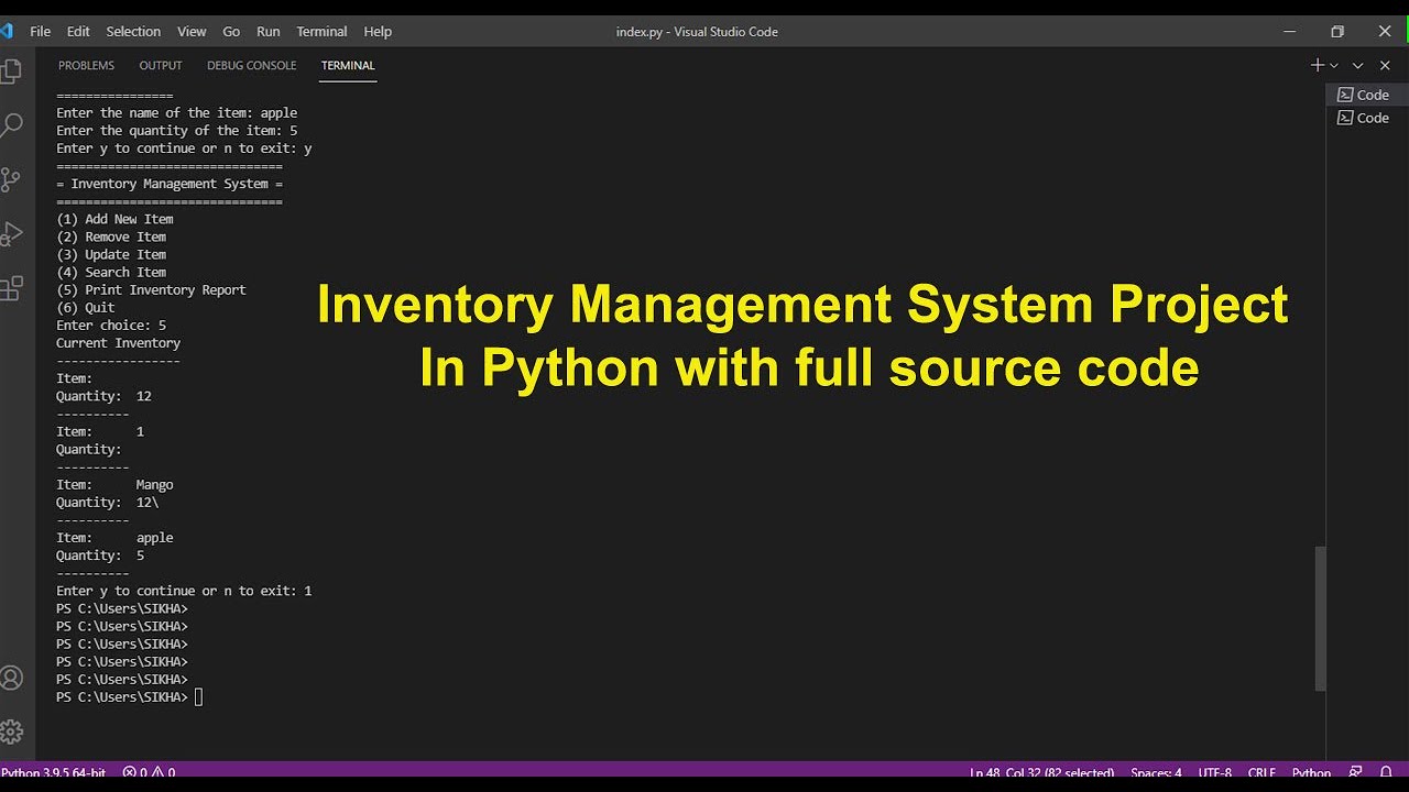 рџ ґ Inventory Management System Project In Python With Full Source Code