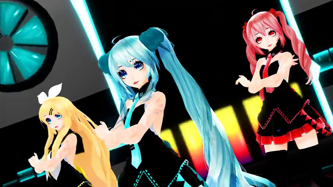 Mmd Miku Rin Teto Scream Youtube