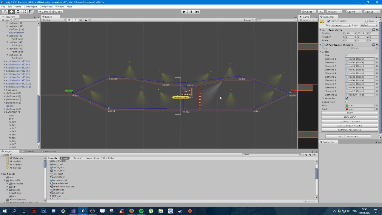 2d Pathfinding In Unity Youtube