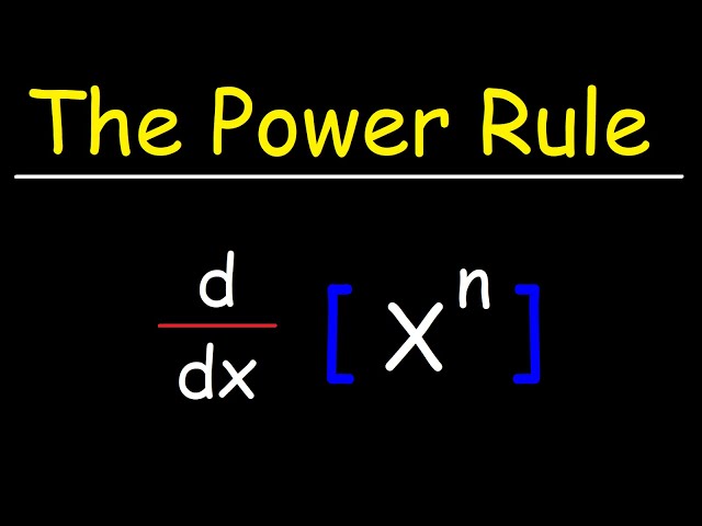 Power Rule Formula