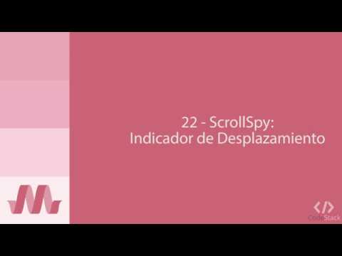 22 Scrollspy Indicador De Desplazamiento Materialize Css Youtube