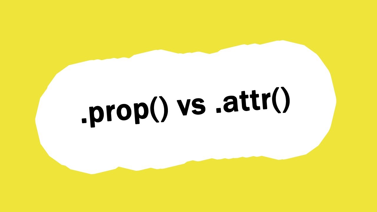 Prop Vs Attr Youtube