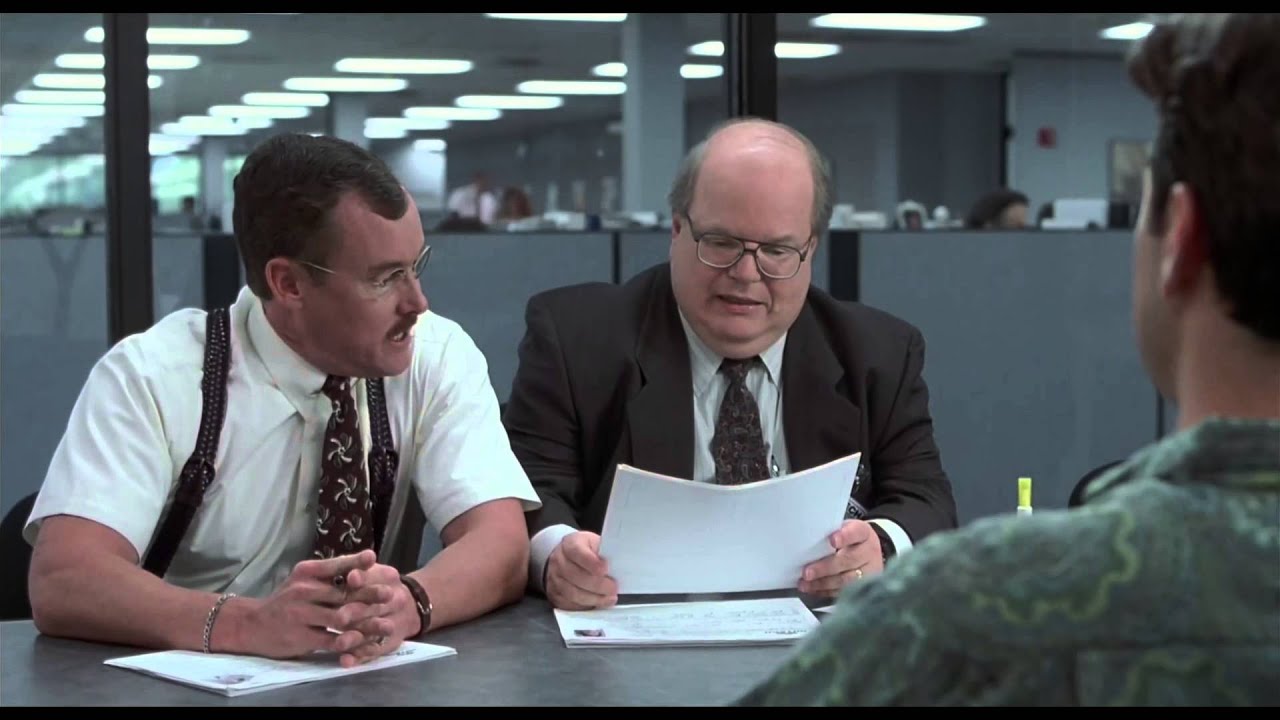 Office Space Mr Not Gonna Work Here Youtube