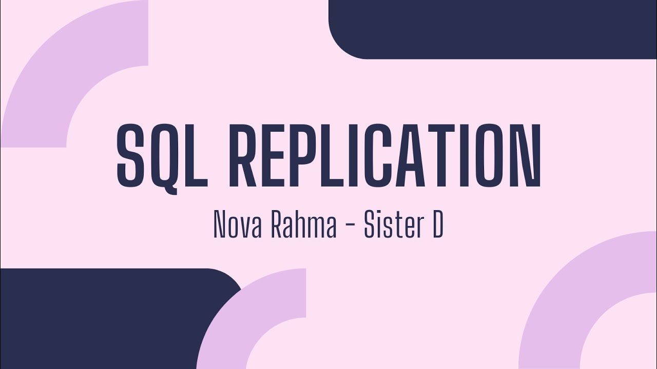 Sql Replication Youtube
