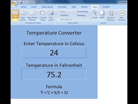 Excel For Beginners Learning Formula And Building Simple Temperature