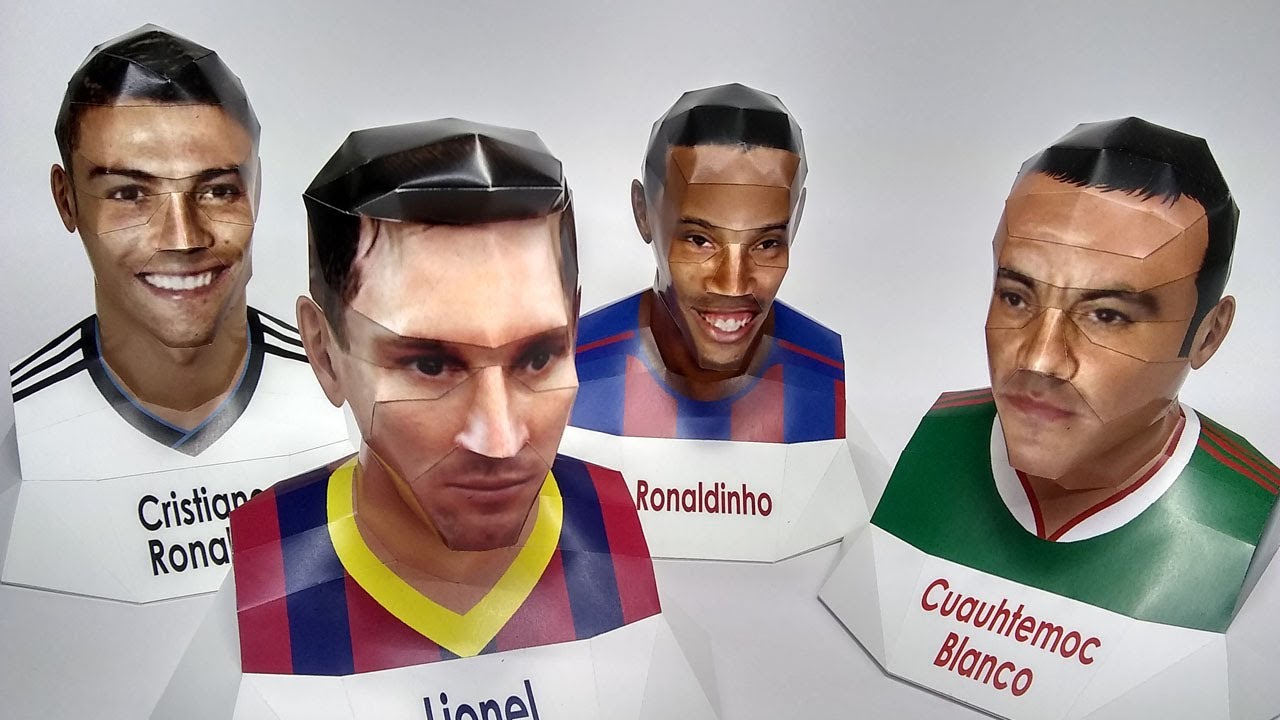 Papercraft Futbolistas Youtube