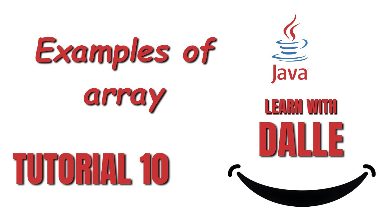 Array Examples Java Tutorial 10 Youtube