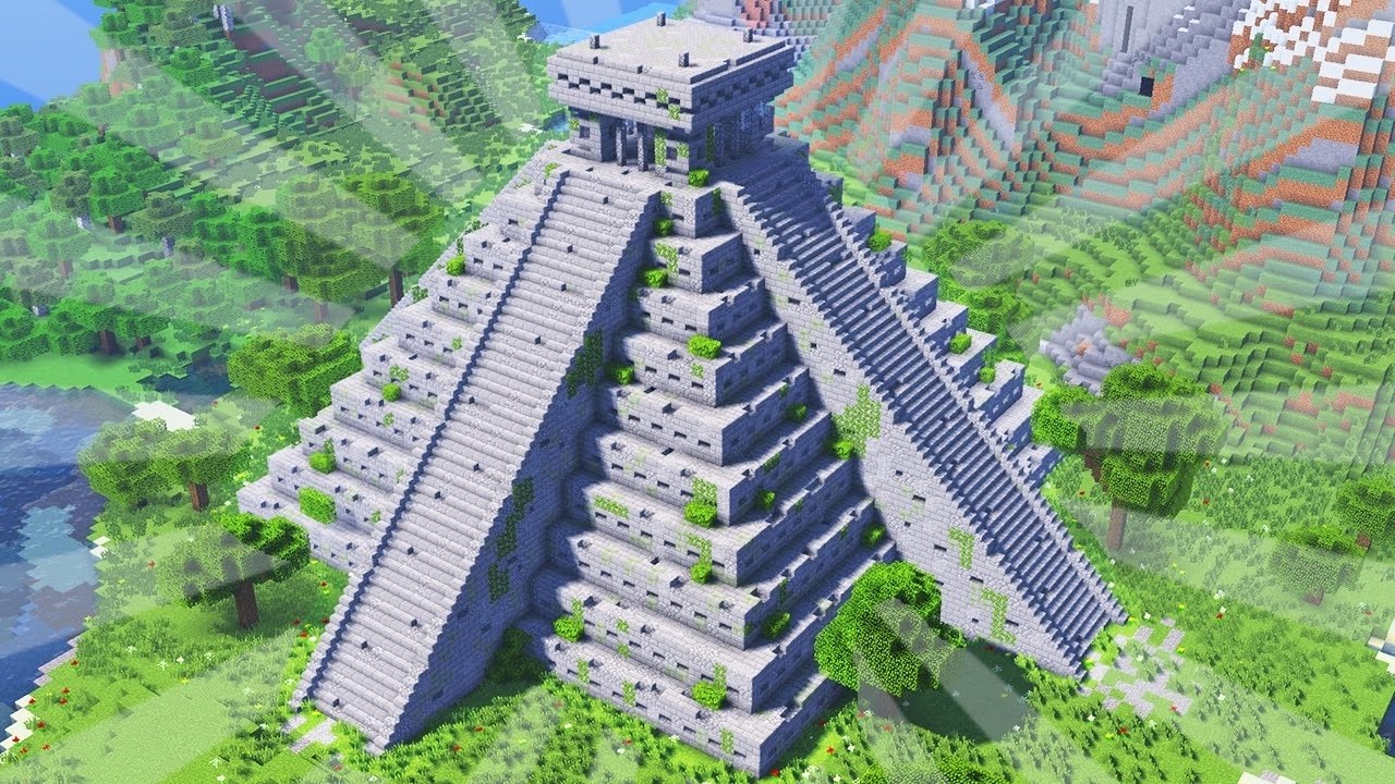 How To Build A Maya Temple In Minecraft Creative Building Youtube