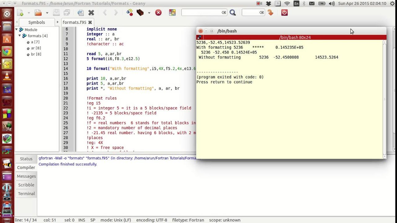 Fortran Format
