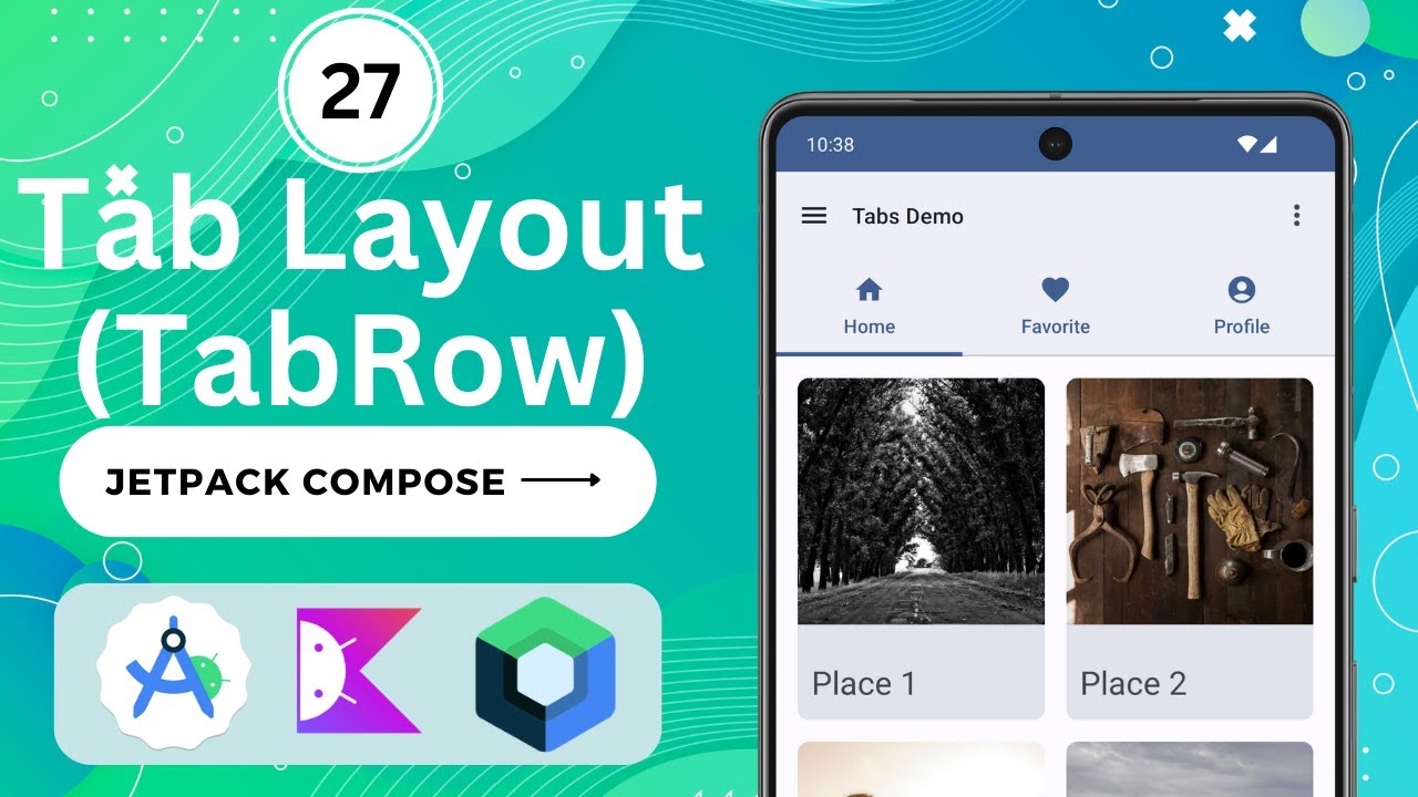 Tabs Layout Using Tabrow In Jetpack Compose Android Studio Hedgehog