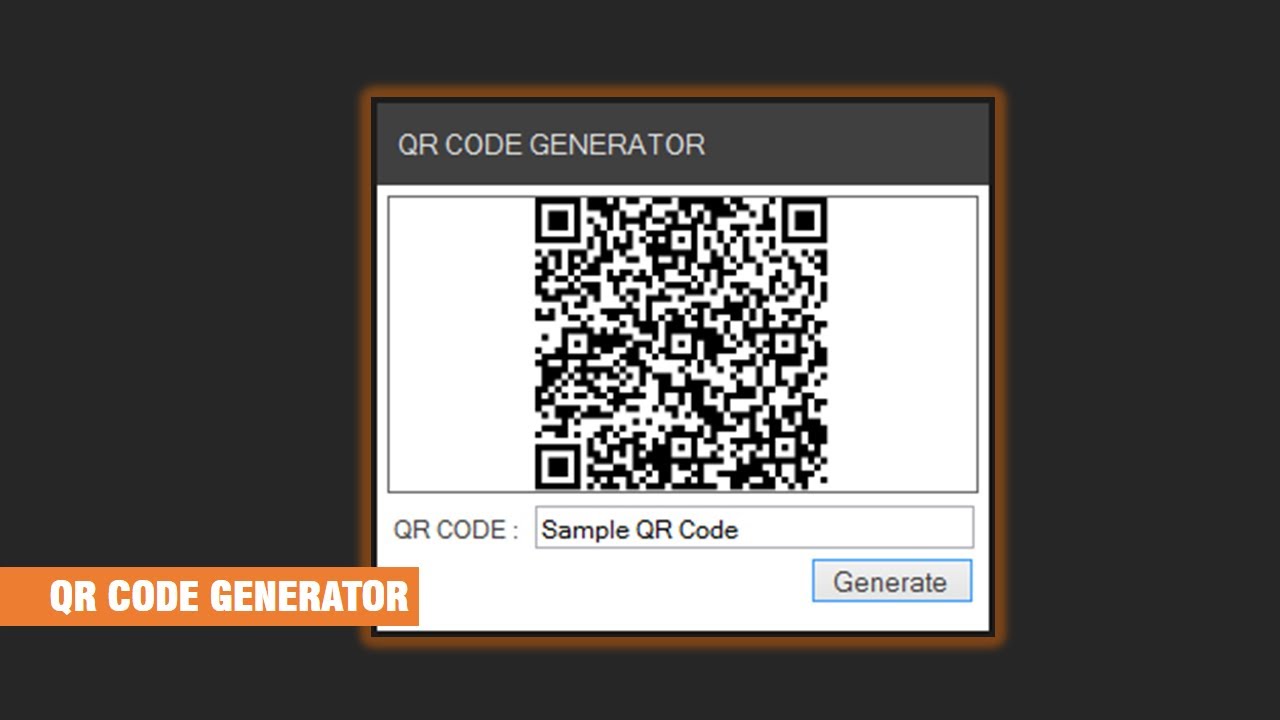 How To Generate Qr Code Using C Youtube