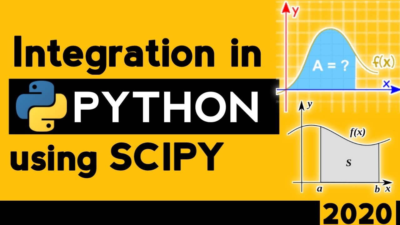 Integration In Python Using Scipy Quad Function Python Tutorial Youtube
