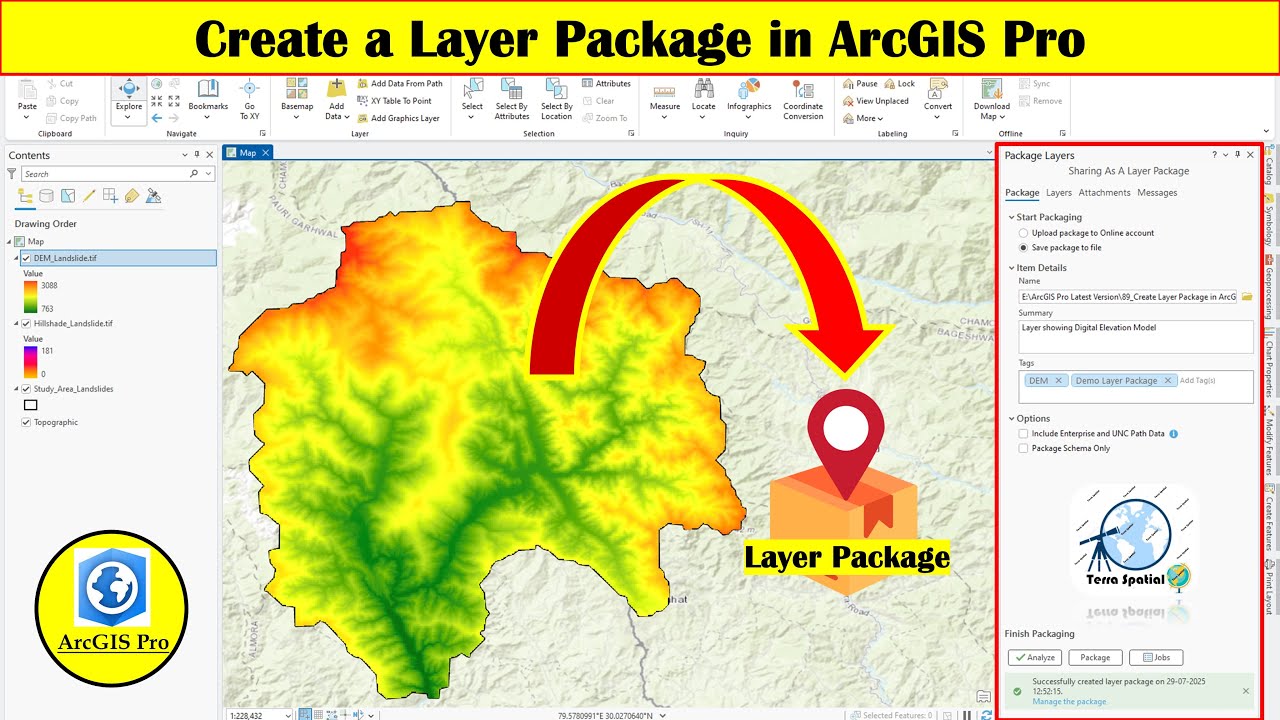 Create A Layer Package In Arcgis Pro Youtube