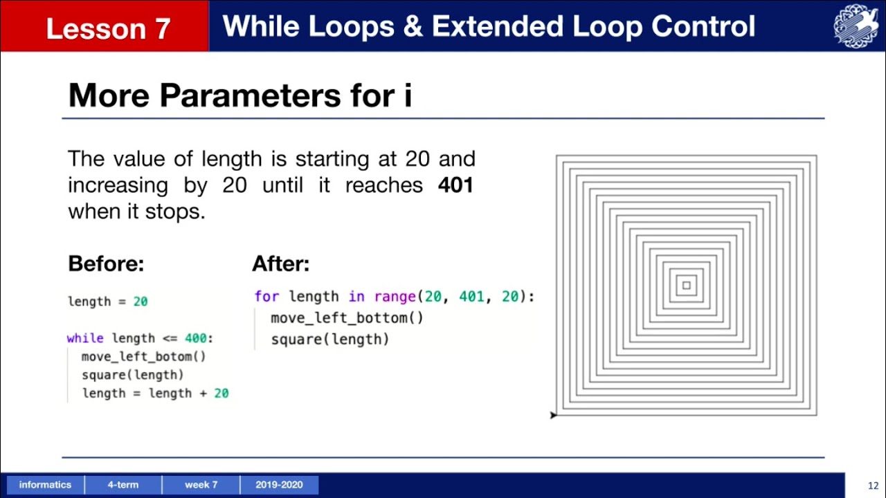 Python Turtle While Loops Extended Loop Control Youtube